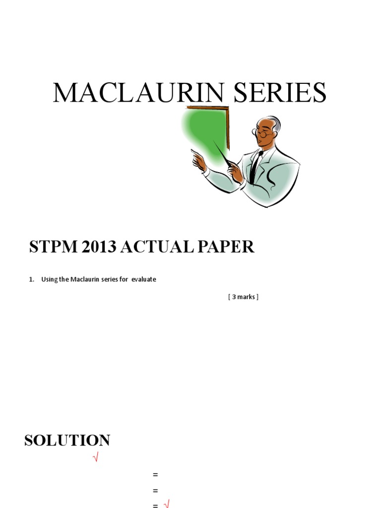Maclaurin Series Pyq | PDF