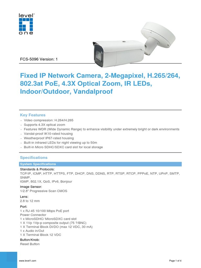 FCS-5096-V1 Spec en | PDF