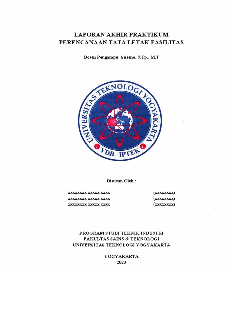 Format Cover Laporan Akhir Praktikum PTLF | PDF