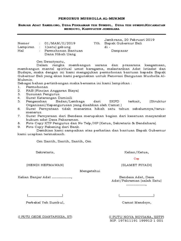 contoh proposal yg ke PUPR | PDF