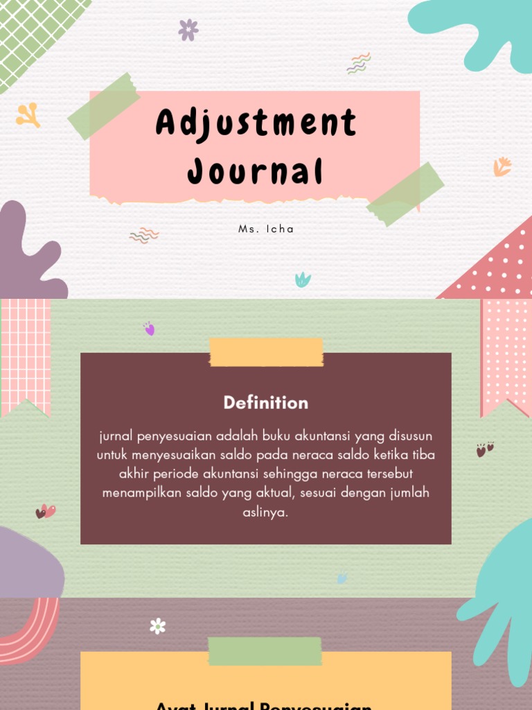 Adjustment Journal | PDF
