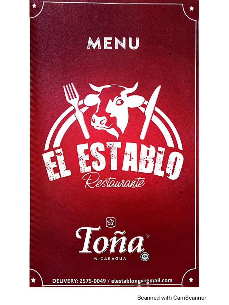 Menú El Establo | PDF