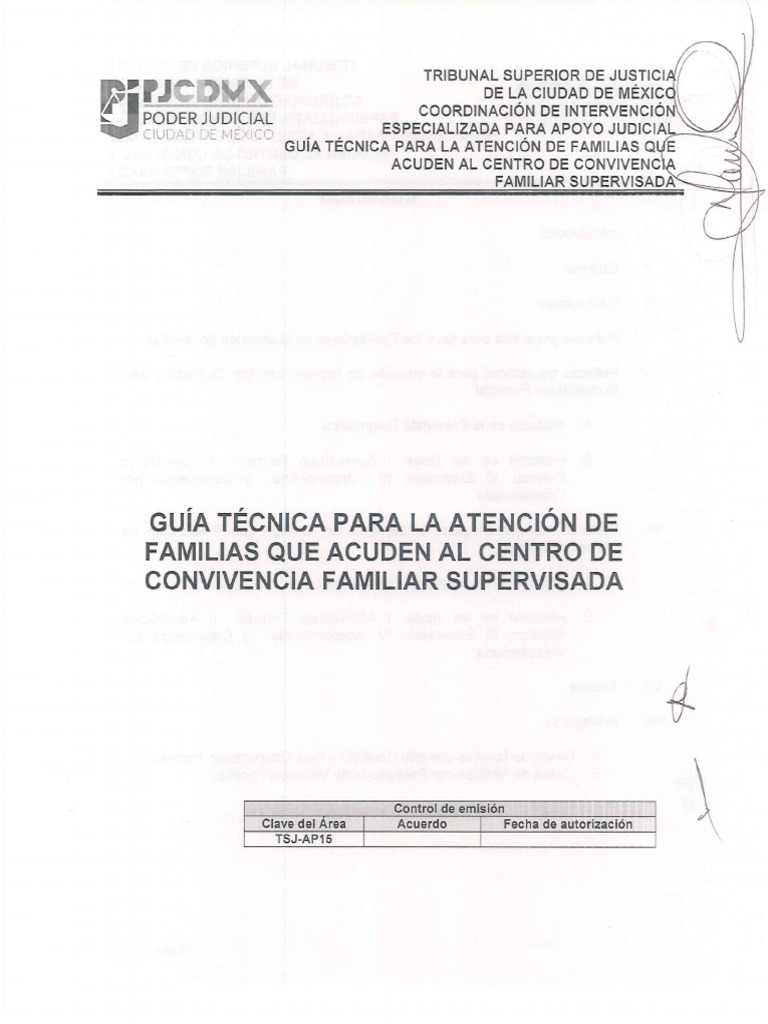 Guia Tecnica para Atencion de Familias Que Acuden Al Cecofam | PDF