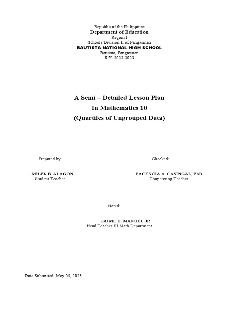 Quartiles | PDF | Quartile | Median