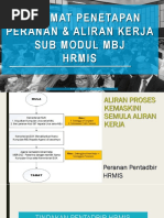 Taklimat Penetapan Peranan & Aliran Kerja Modul - Submodul Hrmis | PDF