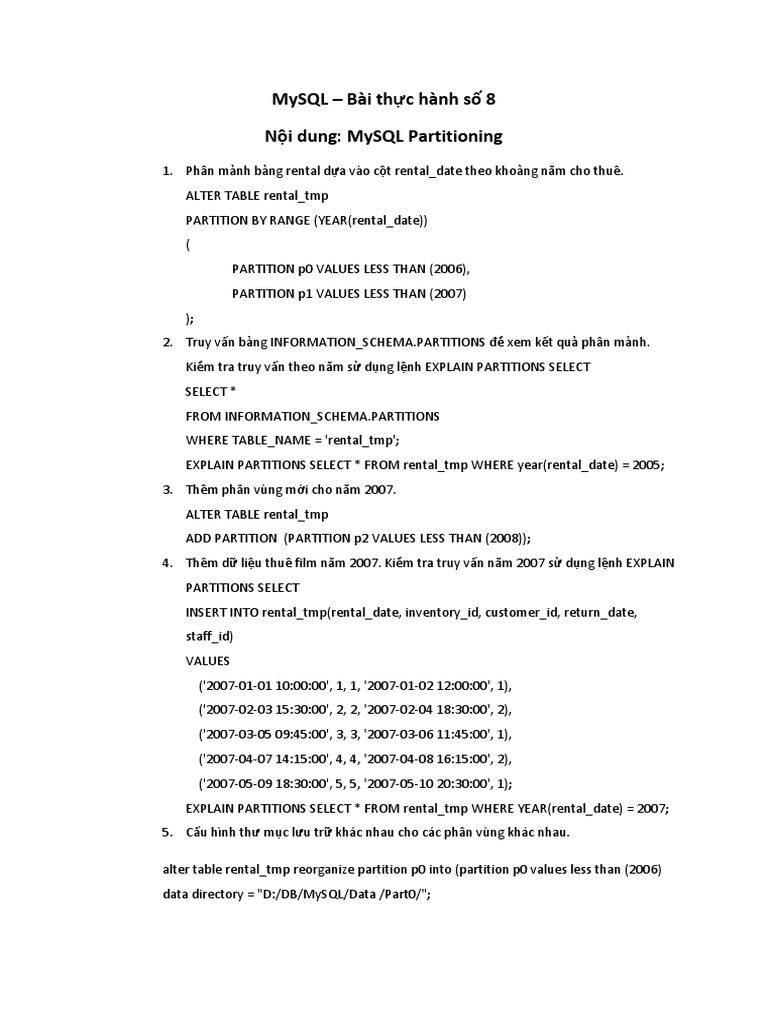 Lab 08 Partitioning | PDF