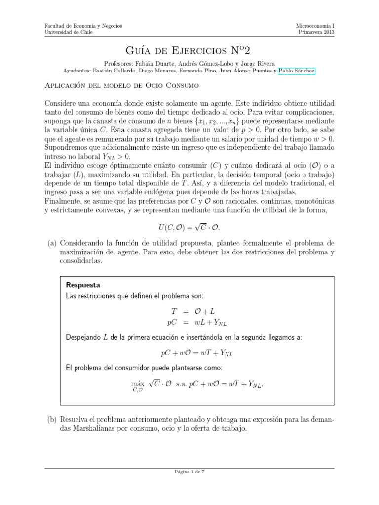 Ejercicio Solemne Micro 3 | PDF | Consumo (economía) | Comportamiento del consumidor