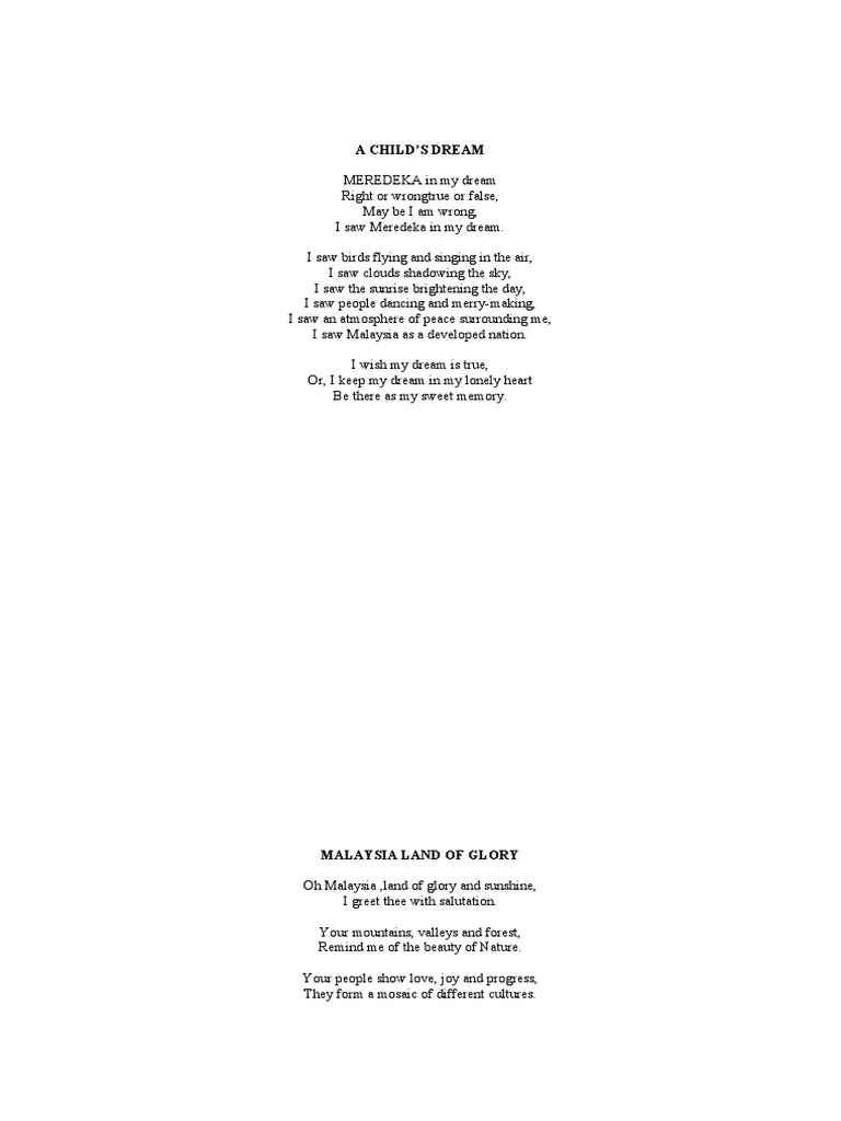 MERDEKA POEMS | PDF