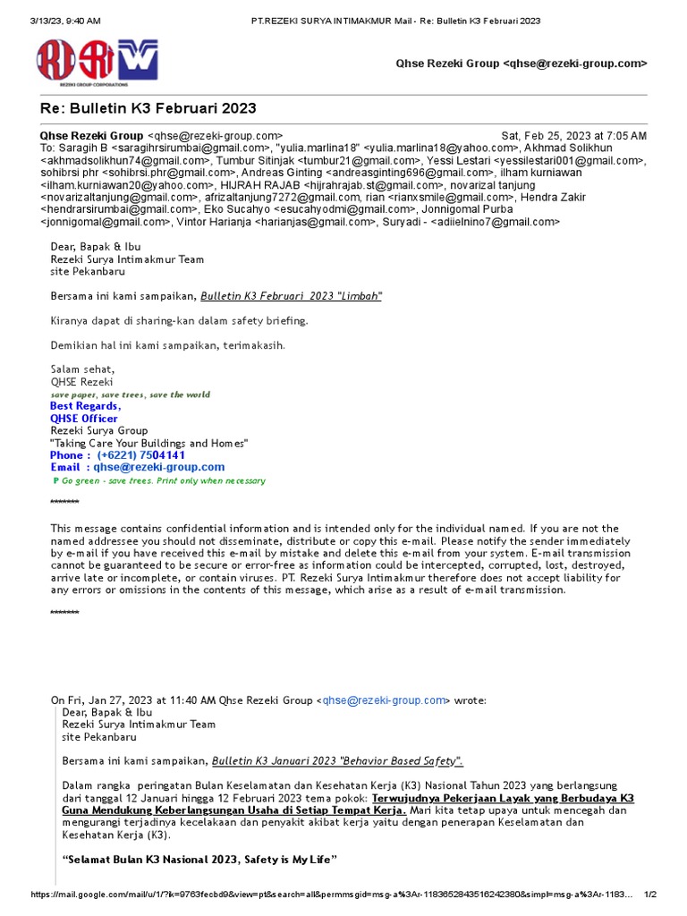 B Buletin K3 Februari 2023 | PDF