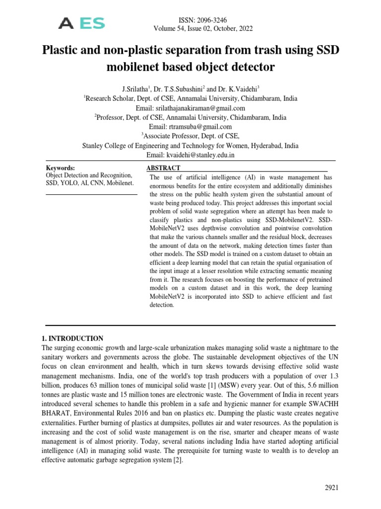 AES 31 10 2022 385 J.Srilatha | PDF | Deep Learning | Computer Vision