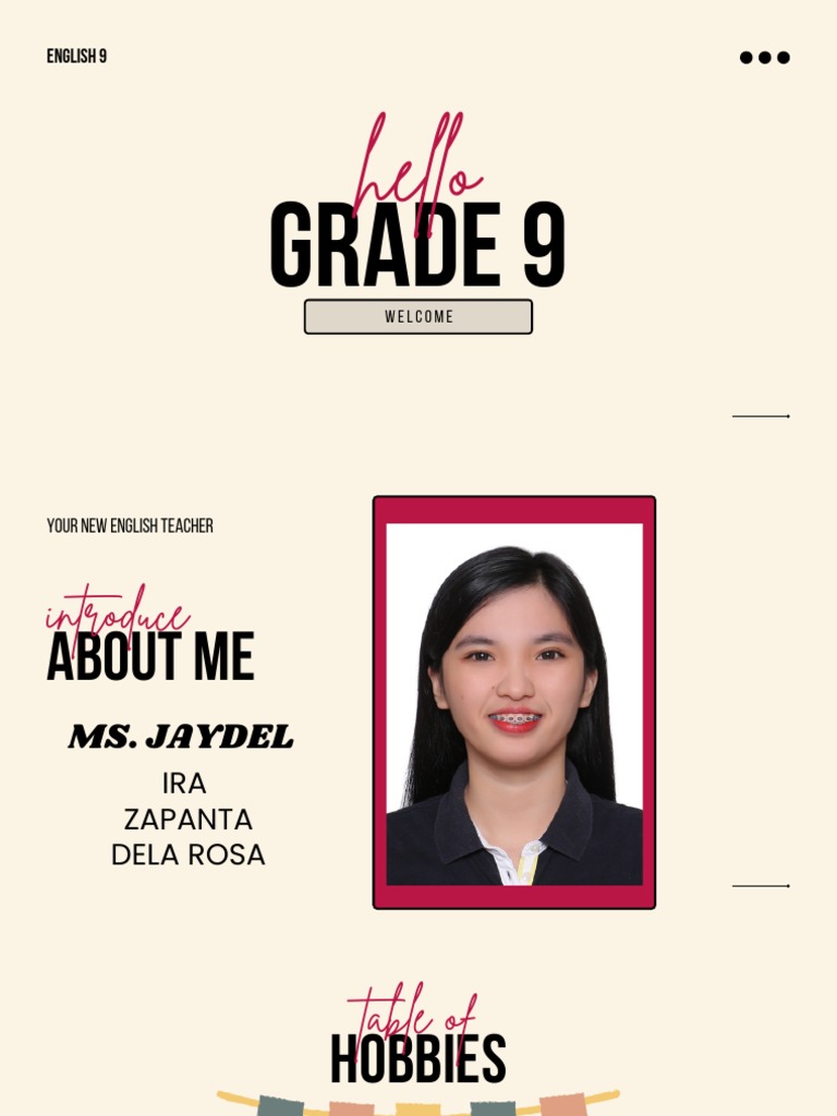 Hello Grade 9 | PDF