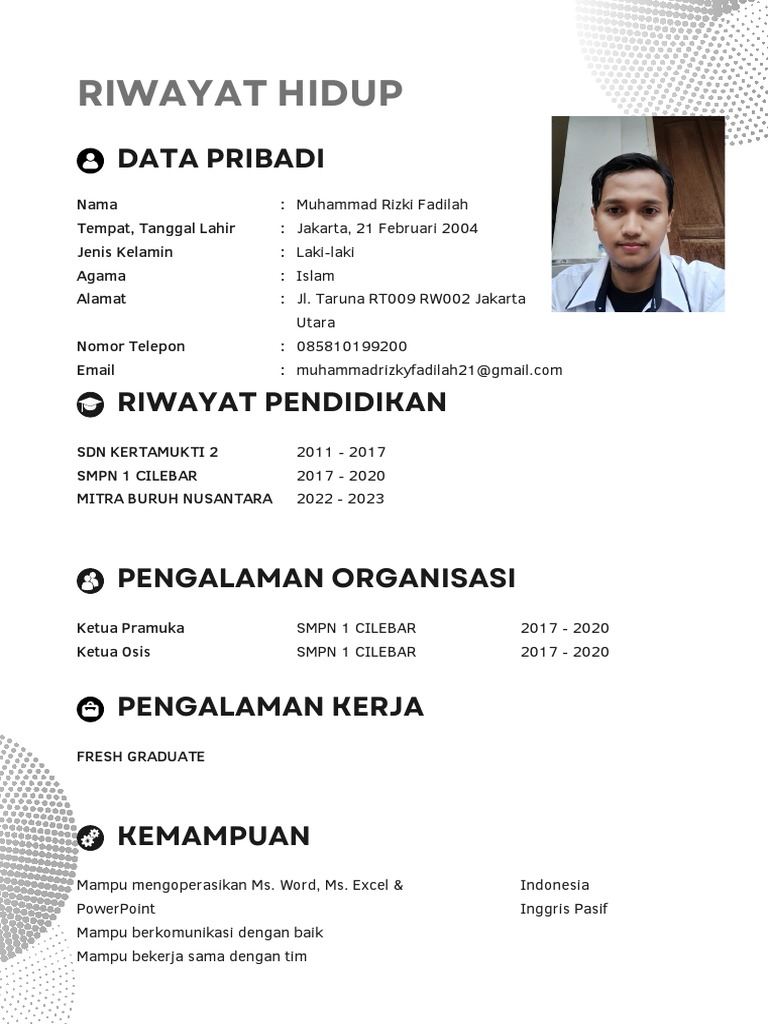 CV Rizki Terbaru | PDF | Karier & Perkembangan | Ilmu Sosial