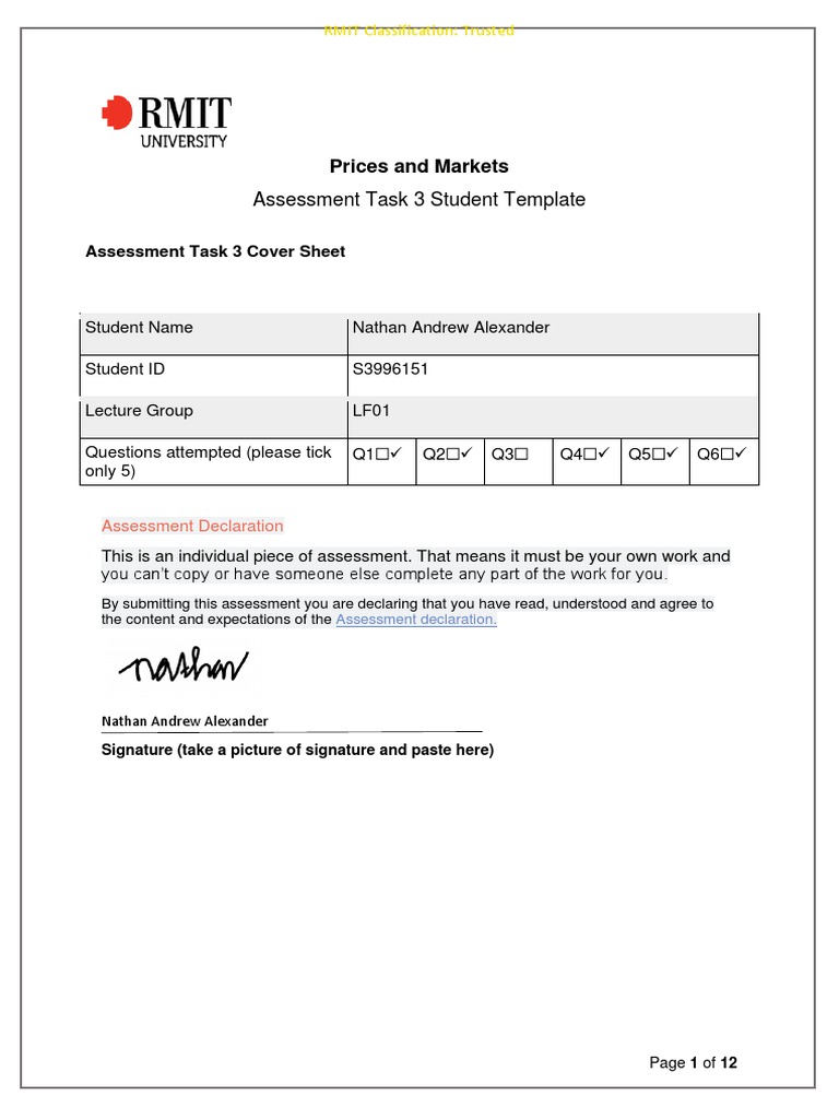 Assessment Task 3 1 | PDF
