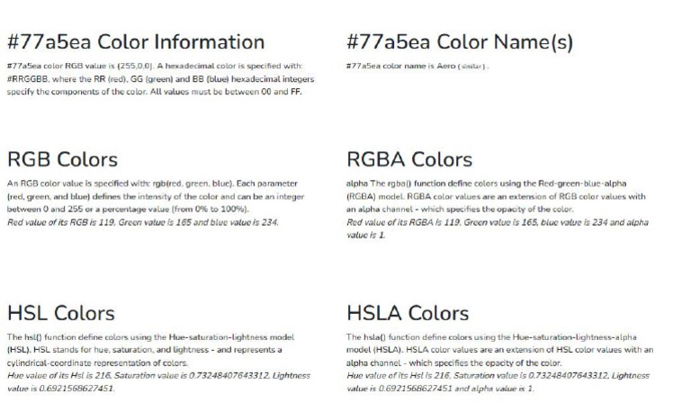 RGB RGBA Colors | PDF