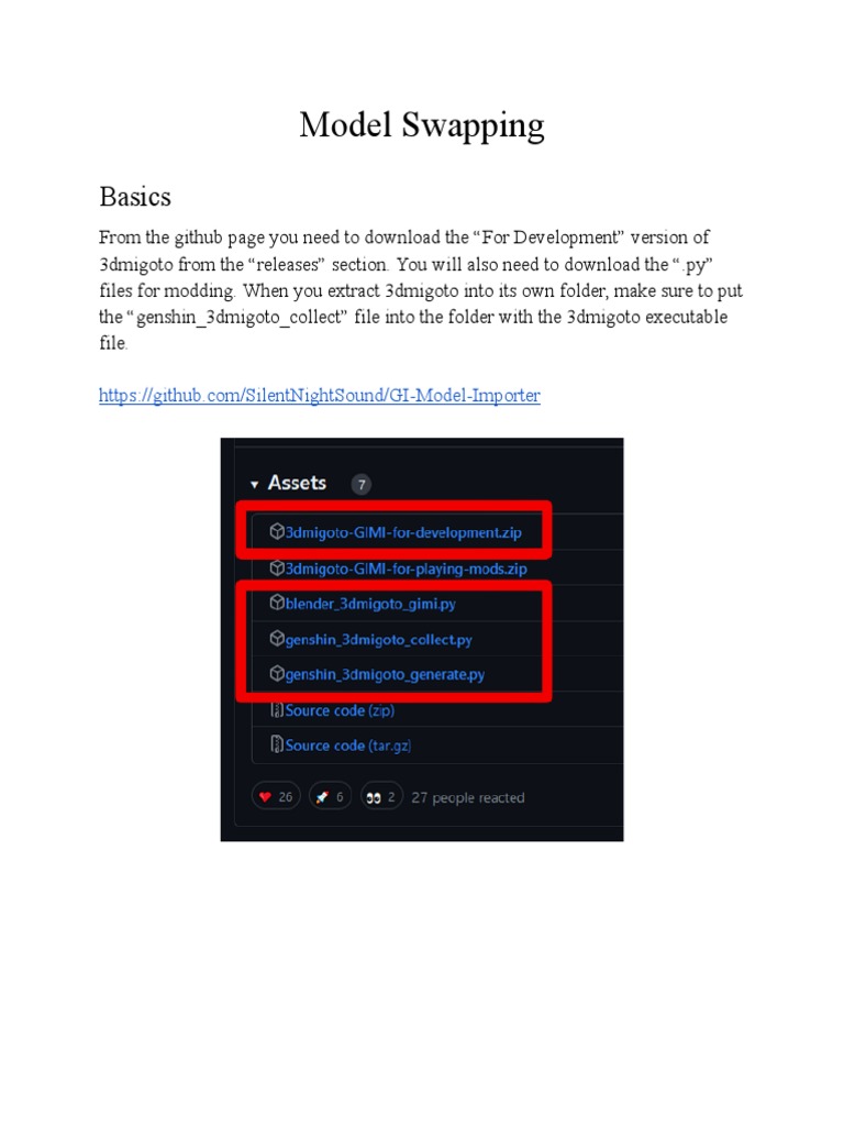 GI Model Swap Tutorial | PDF | Texture Mapping | Blender (Software)