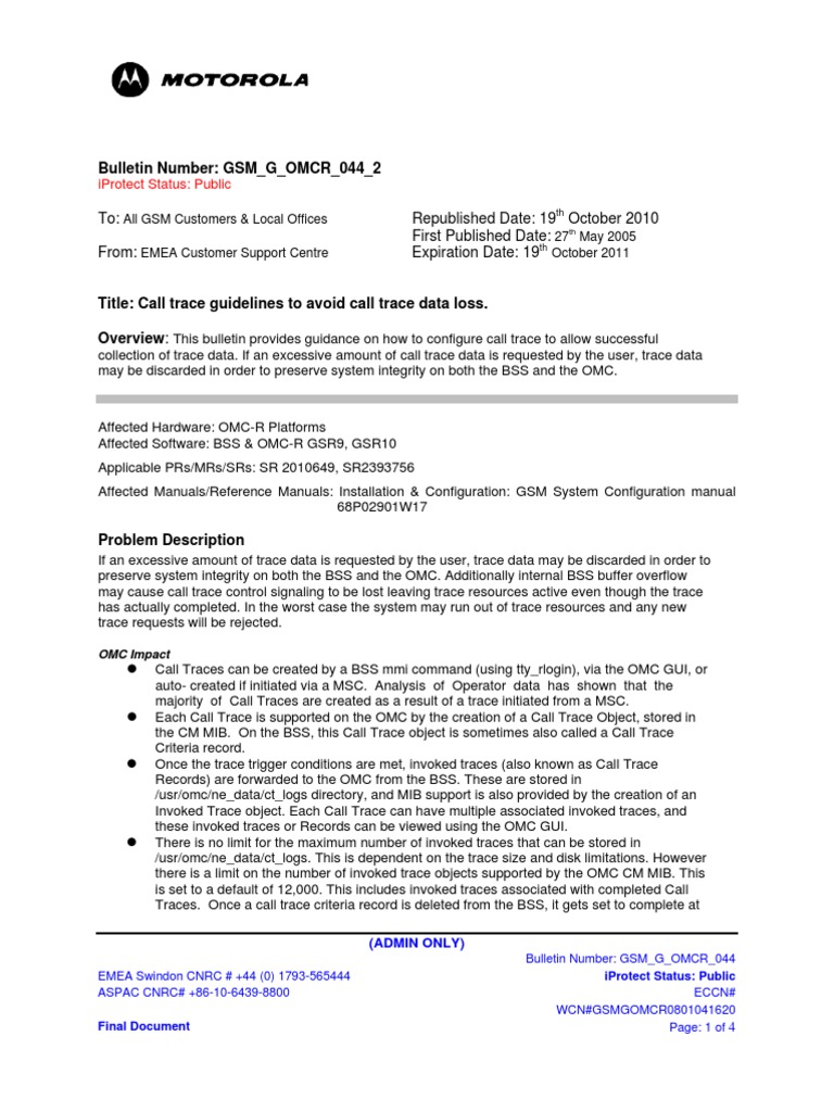 Call Trace Guideline | Download Free PDF | Computer Data | Digital ...