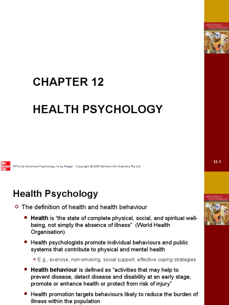Health Psychology | PDF