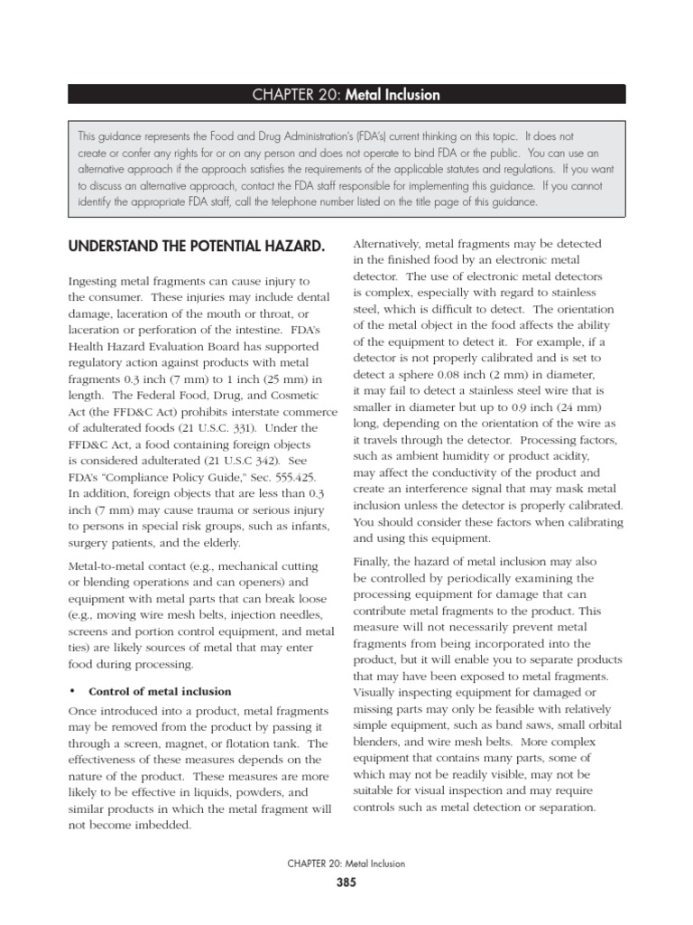 Chapter 20 Metal Inclusion | PDF