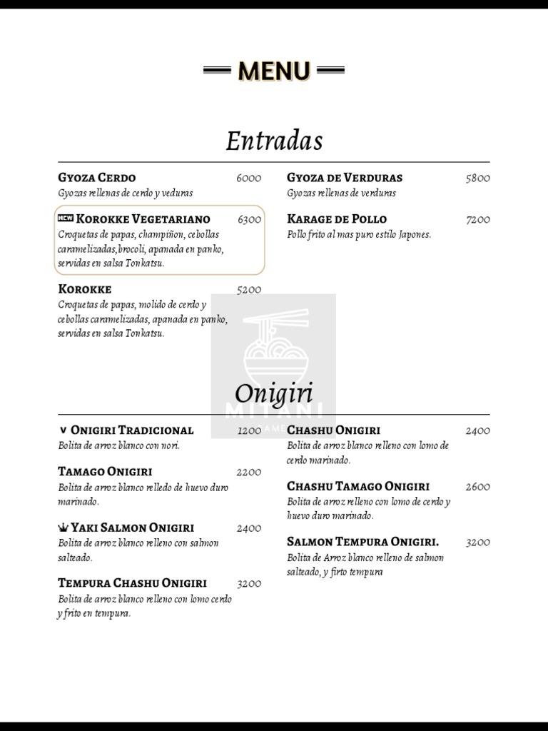 Mitani Ramen 19jun | PDF | Ramen | Sopa de pollo