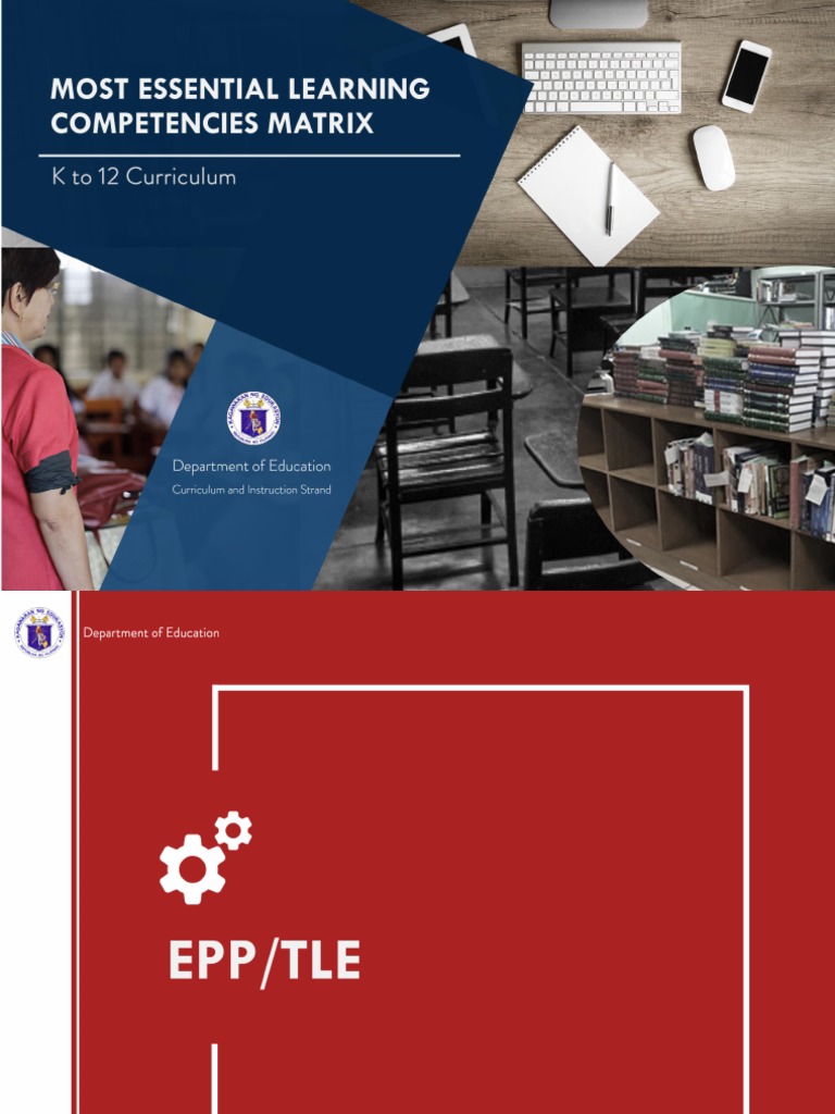 EPP/TLE MELCs Guide for Teachers | PDF