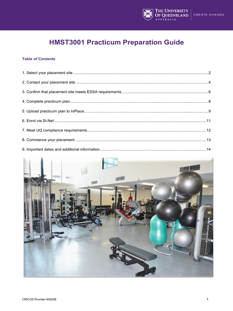 HMST3001 Practicum Preparation Guide | PDF