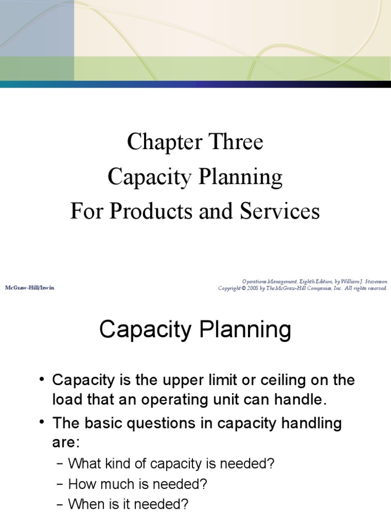 Chapter Three Operation Management PTT | PDF | Economies Of Scale ...