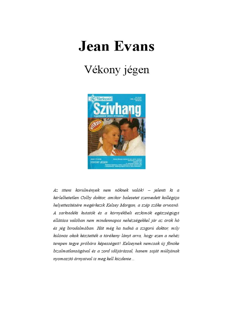 Szívhang 024 - Jean Evans - Vékony Jégen | PDF