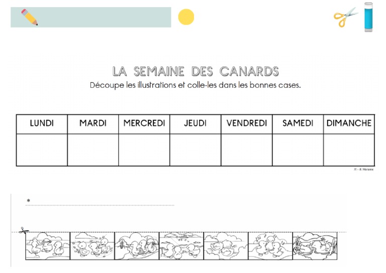 images séquentielles la semaine des canards | PDF