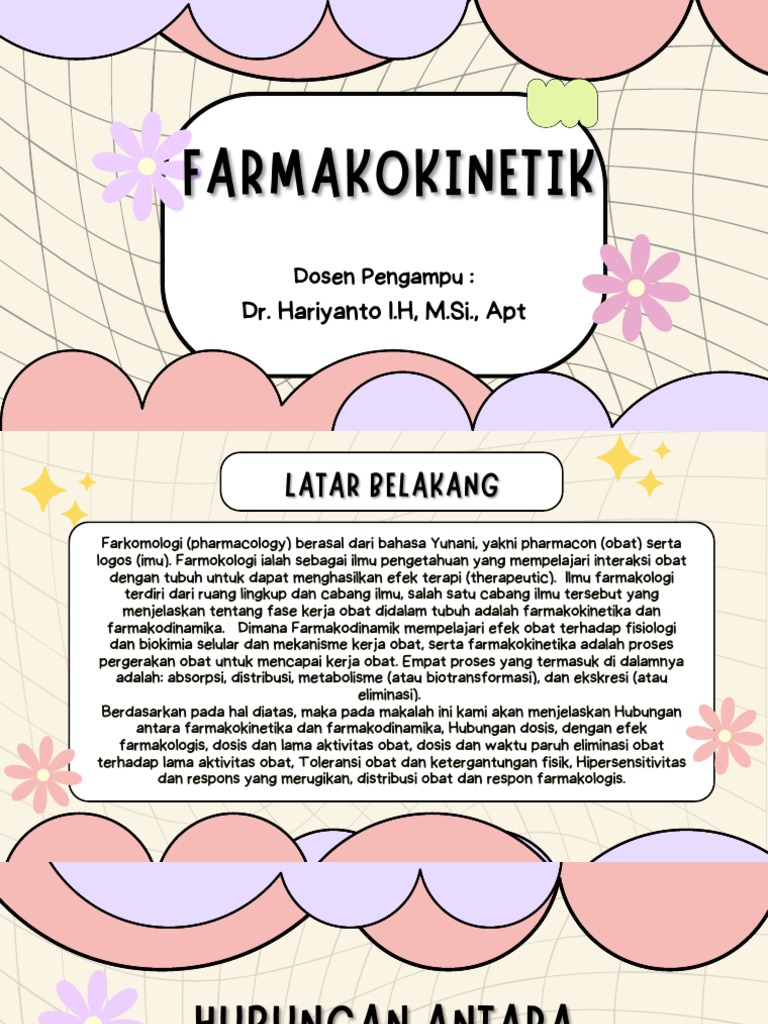 Hubungan Farmakokinetika & Farmakodinamika | PDF