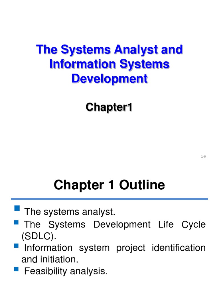 SAD Chapter 1 - Introduction To SAD | PDF