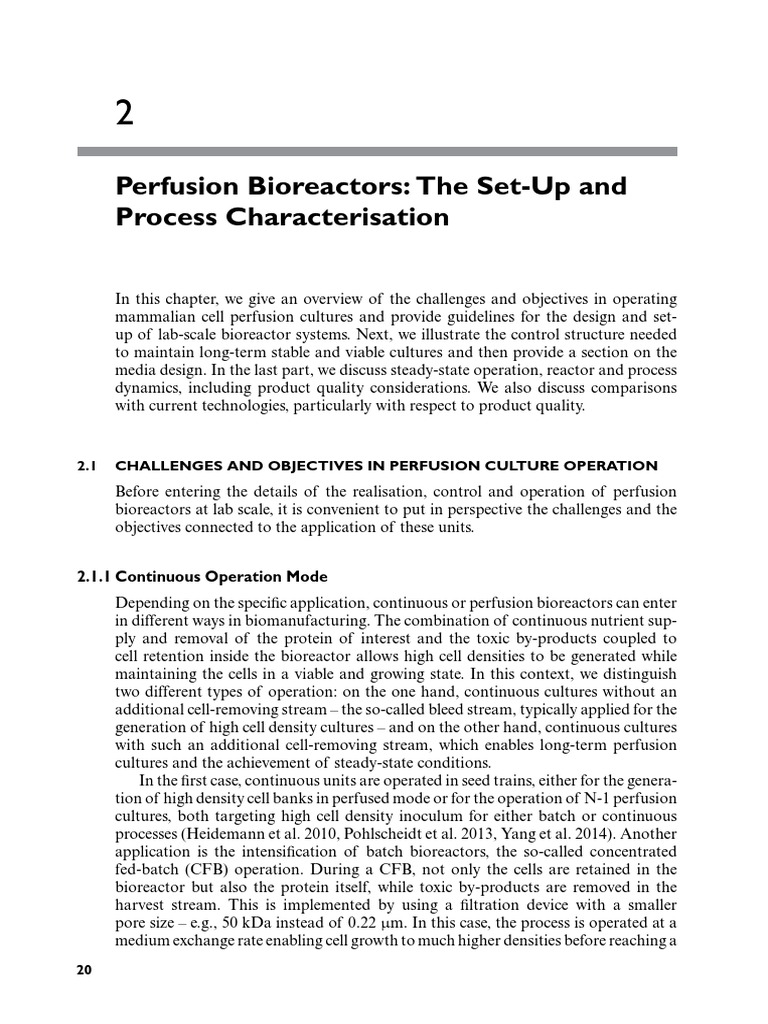 Perfusion Cell Culture Processes | PDF | Wellness | Science & Mathematics