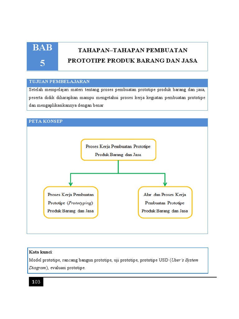 Bab 5 - Proses Kerja Pembuatan Prototype Produk Barang Atau Jasa | PDF