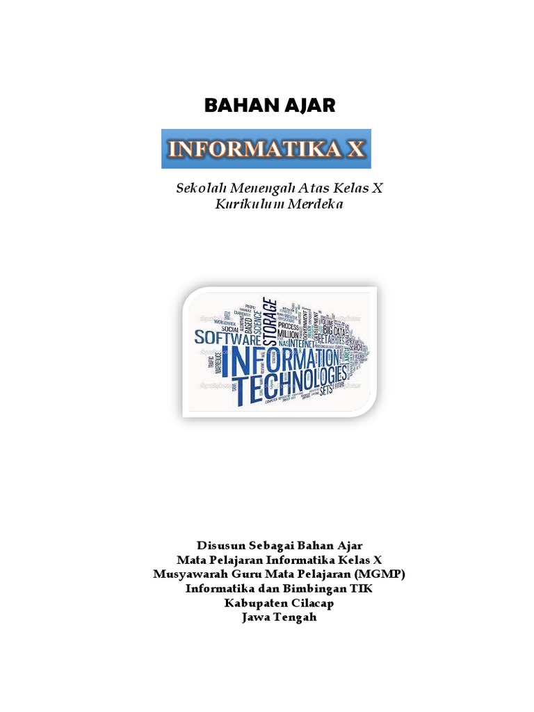 Modul Informatika X Ganjil | PDF | Seni | Teknologi & Rekayasa