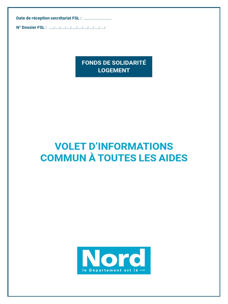formulaire_fsl_COMMUN | PDF