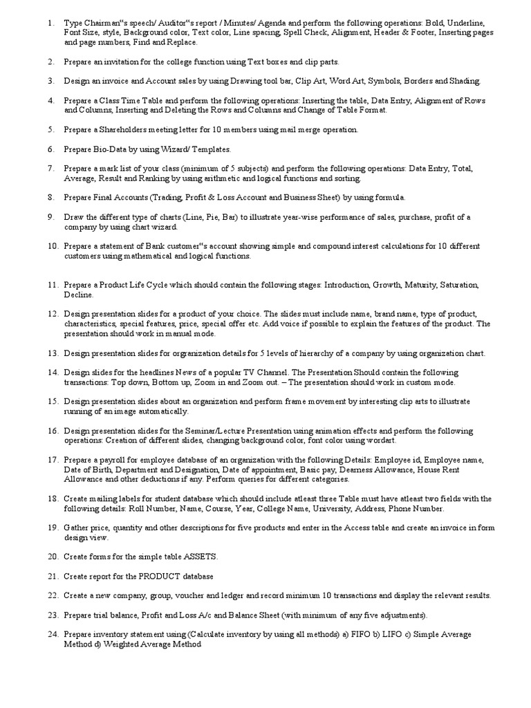 Essential Office Document Preparation Guide | PDF | Business | Computing