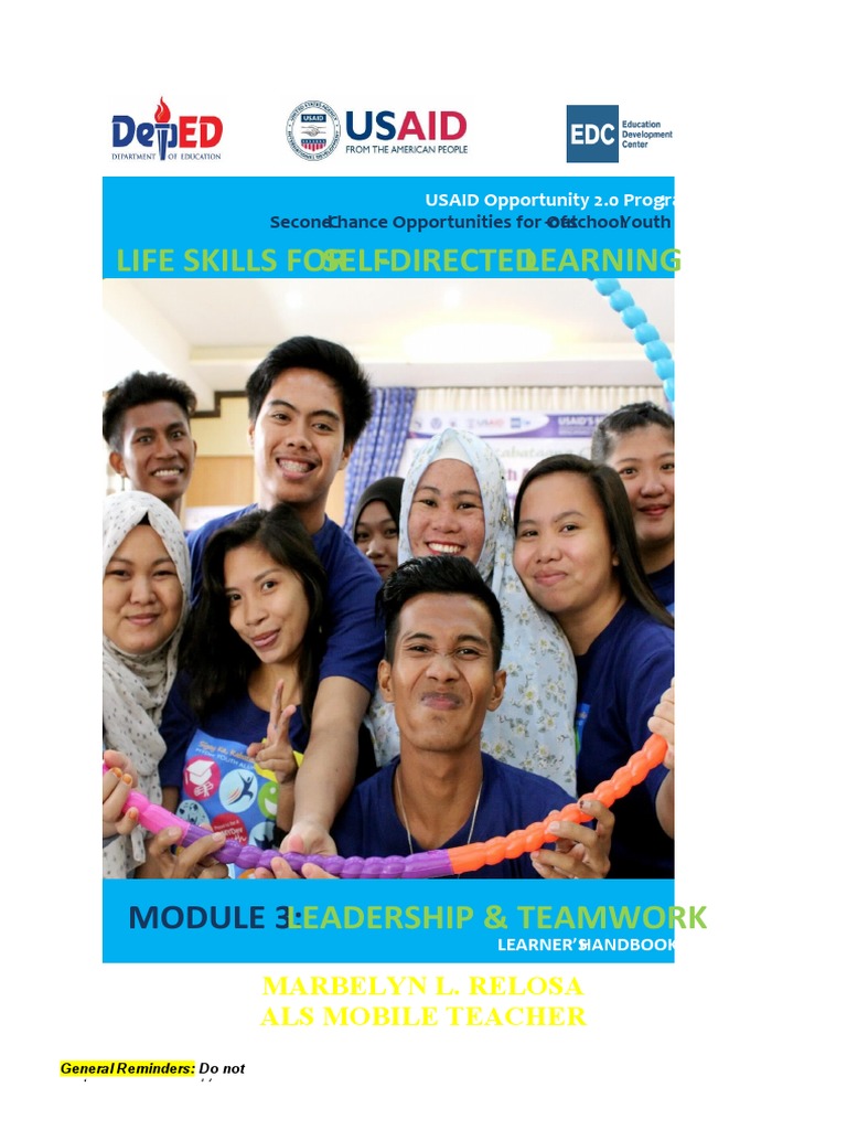 O2 Life Skills - Module 3 - Leadership Teamwork - Modular - FINAL ... O2 Life Skills - Module 3 - Leadership Teamwork - Modular - FINAL ...