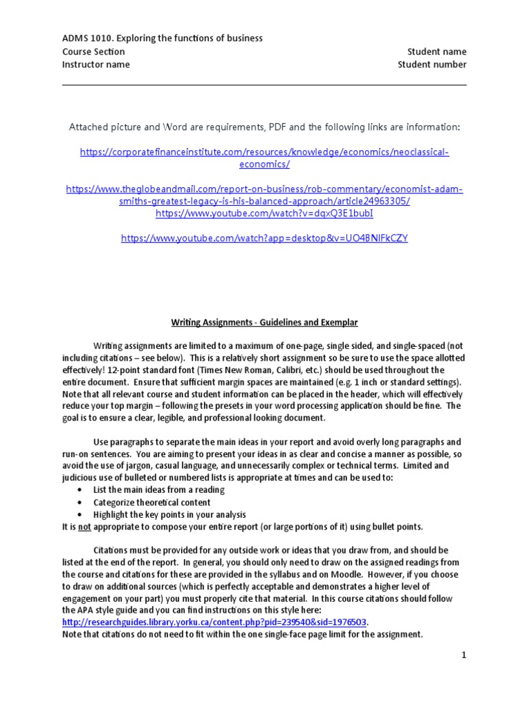 Writing Assignments. Guidelines, Rubric and Schedule | PDF