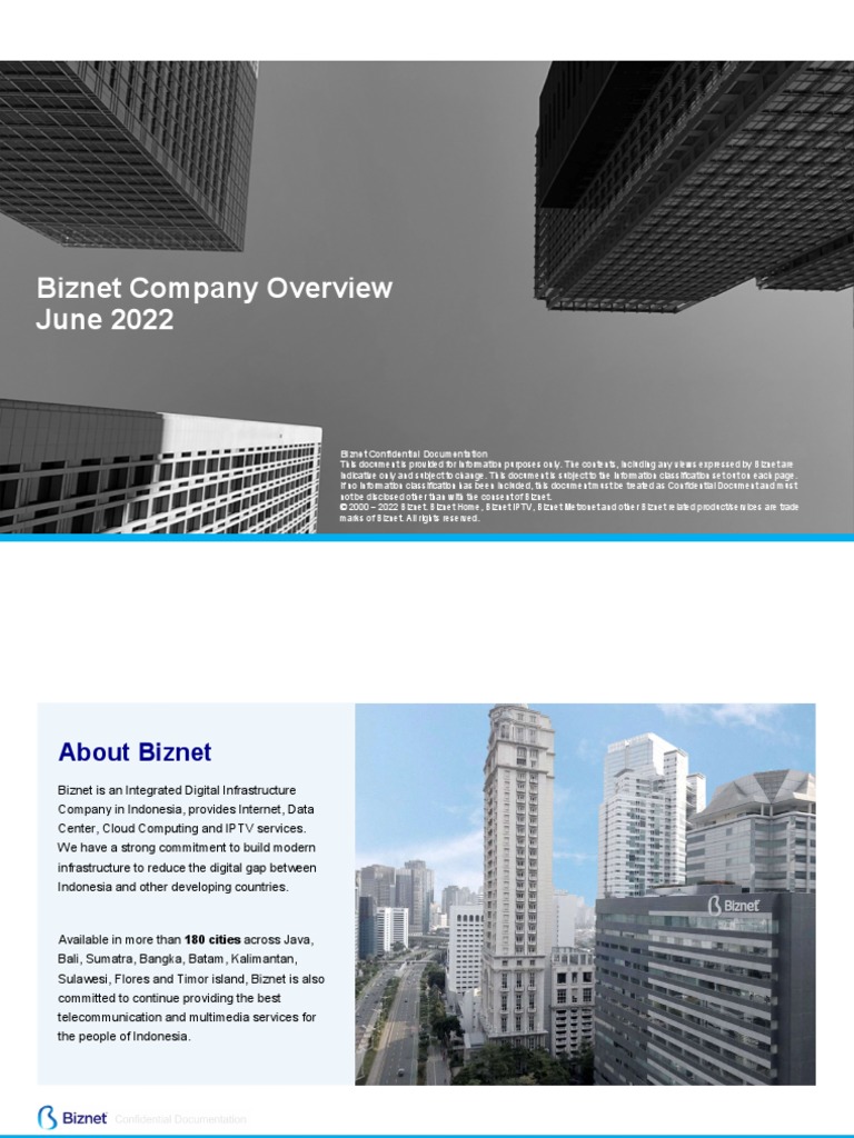 Biznet Company Overview - 1 June 2022 | PDF | Computer Network | Wi Fi