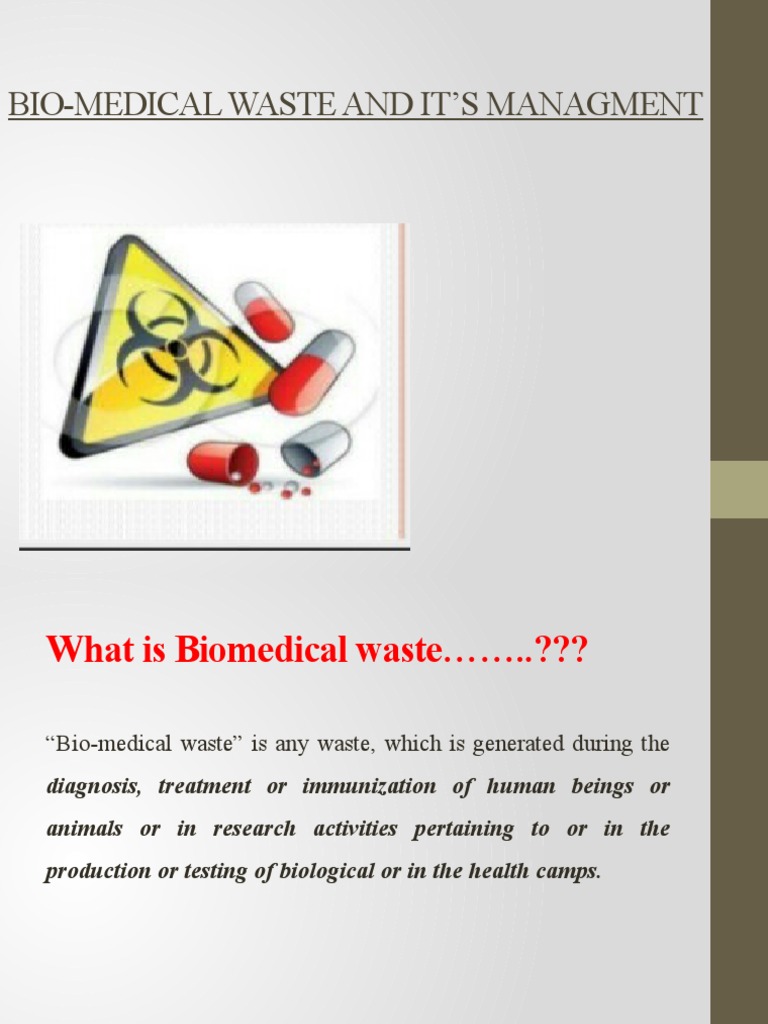 Bio Medical Waste Management Notes | Download Free PDF | Clinical ...