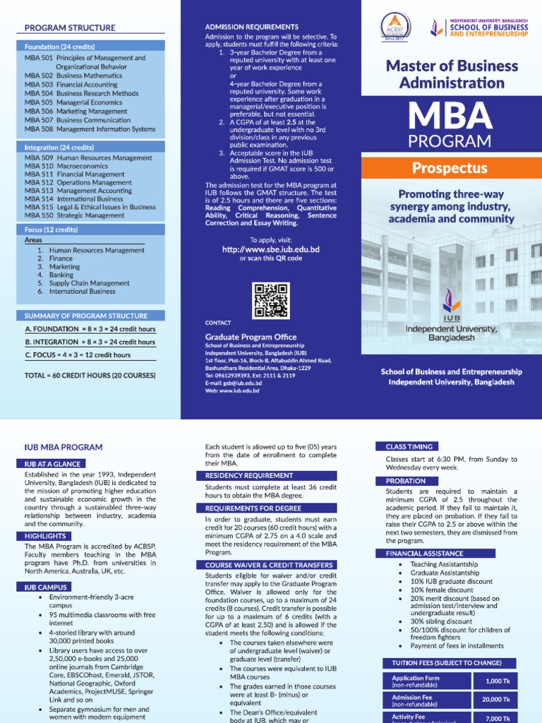 MBA-Brochure | PDF