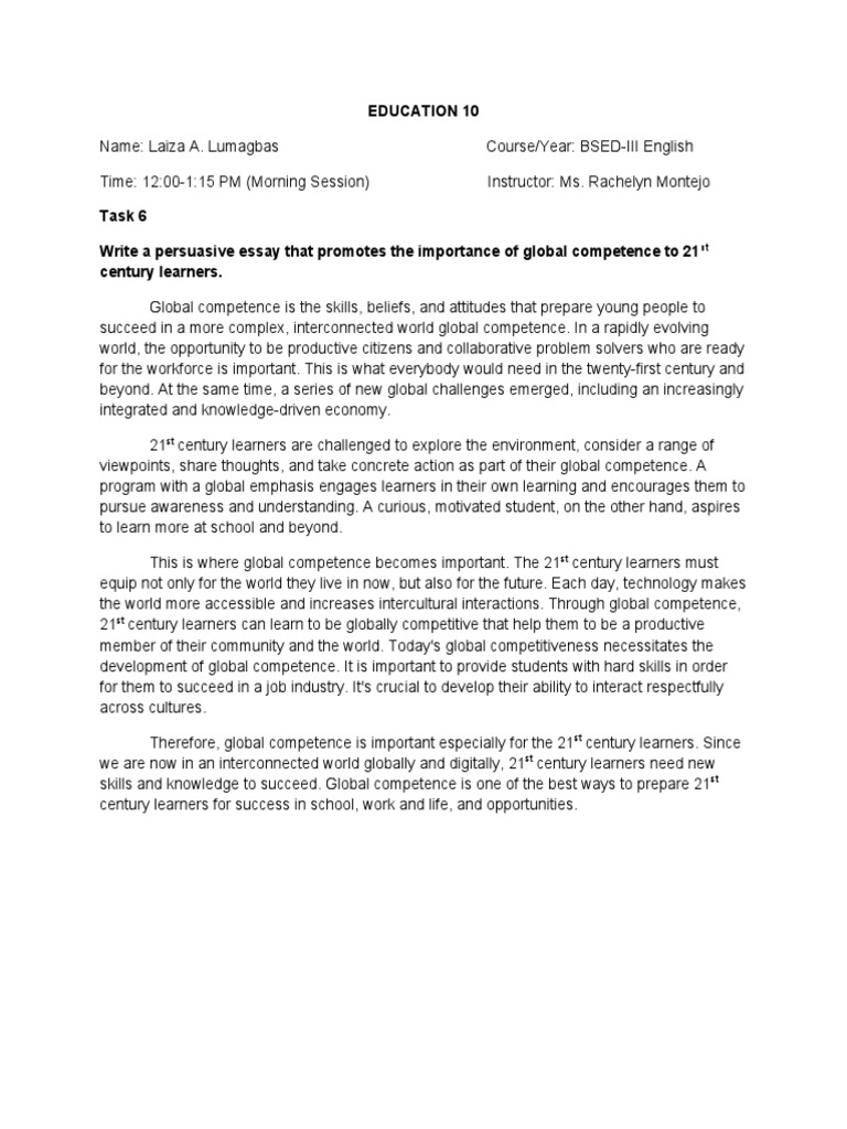 EDUC.10 TASK 6 | PDF