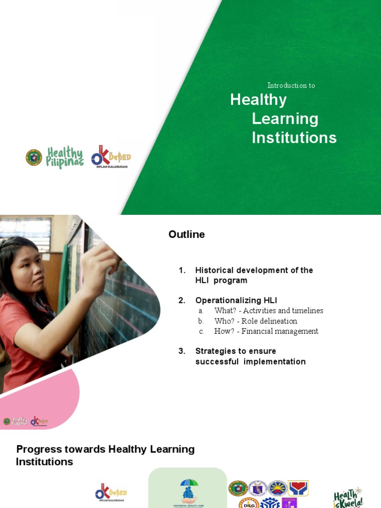 Healthy Learning Institutions Overview | PDF