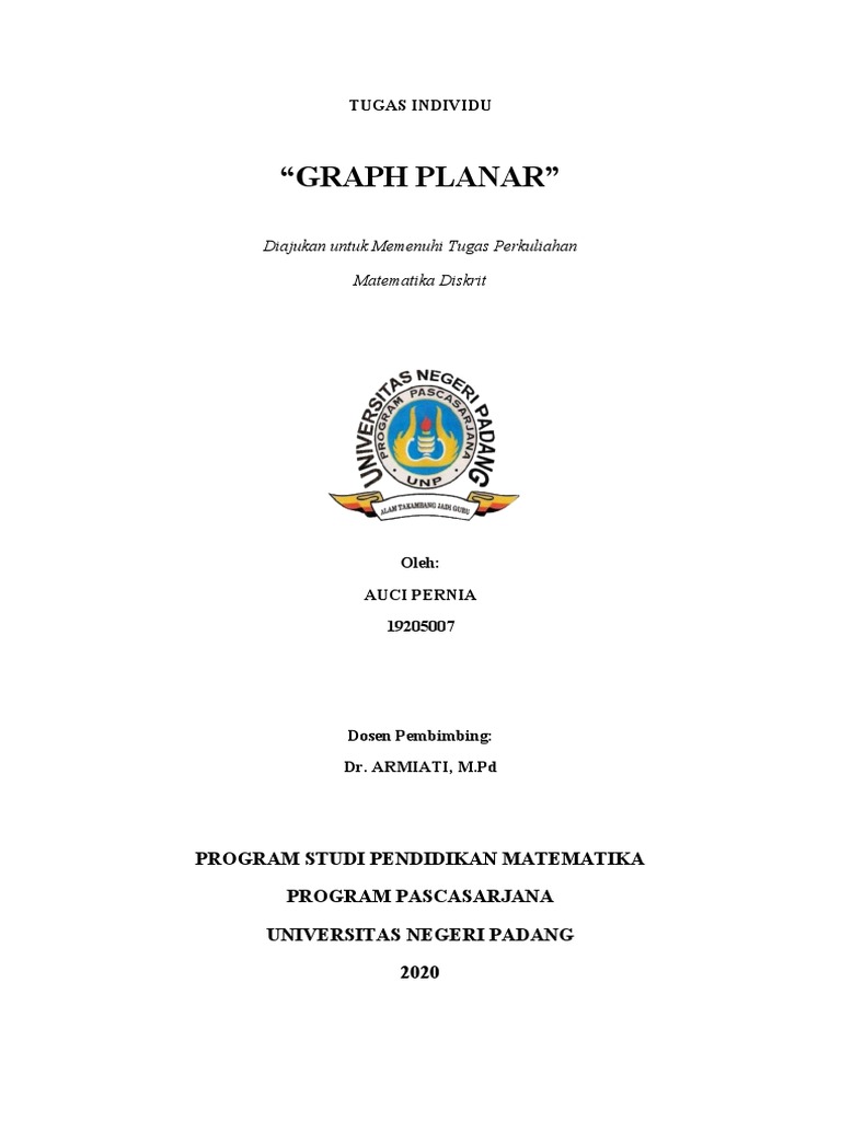 Definisi dan Contoh Graph Planar | PDF | Metode & Bahan Ajar