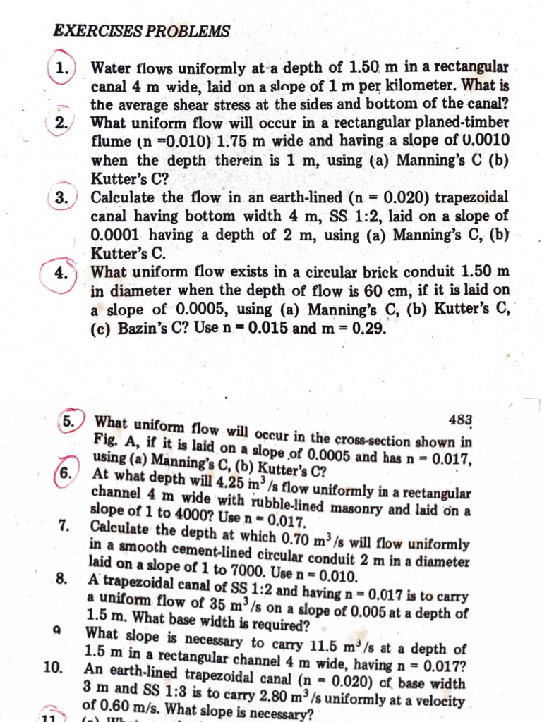 Chapter 9 EXERCISE PROBLEMS | PDF