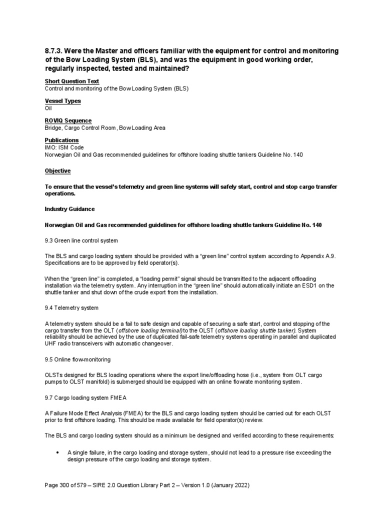 SIRE 2.0 Question Library - Part 2 - Chapters 8 To 12 - Version 1.0 (January 2022) - 301-581 | PDF