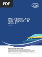 SIRE 2.0 Question Library Part 1 | PDF