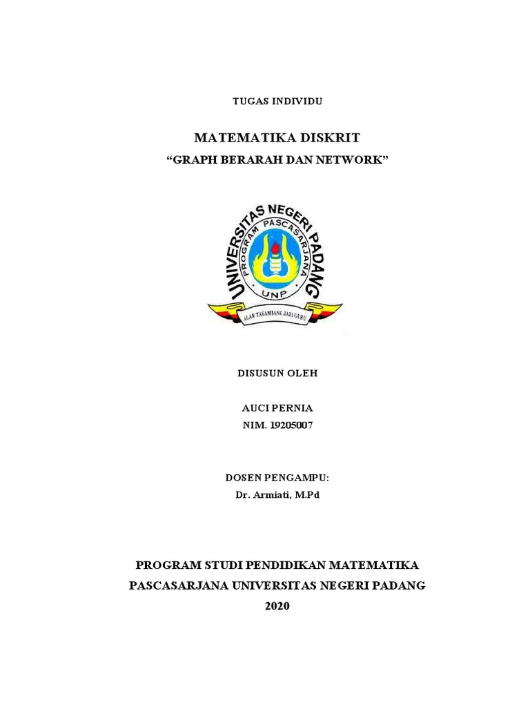 Contoh Graph Berarah dan Pembuktian | PDF
