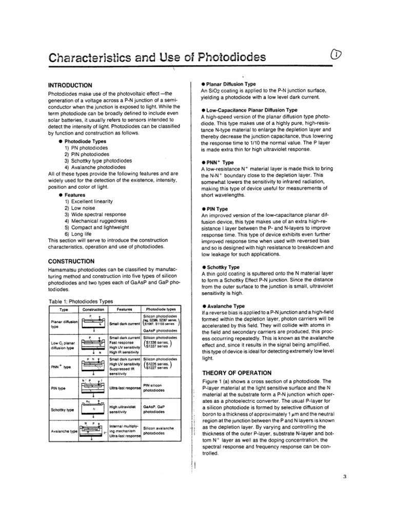 Photo Diode Pdf