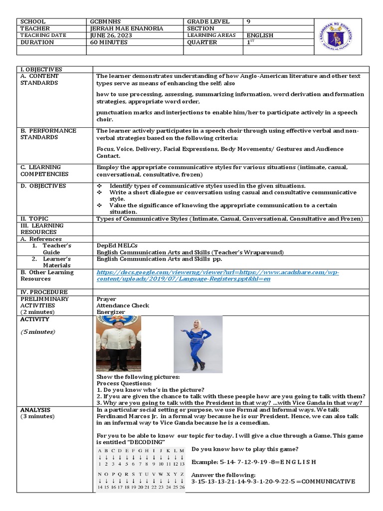 LP Demo Final | PDF | Communication | Learning