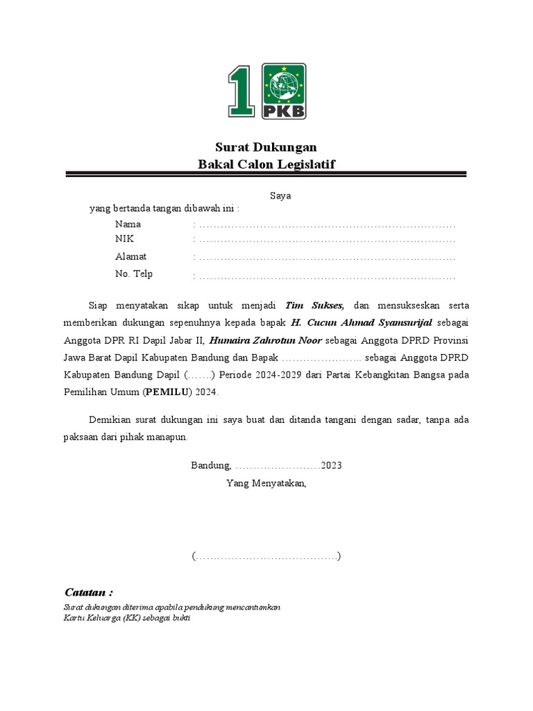 Surat Tim Sukses | PDF | Olahraga & Rekreasi | Hukum